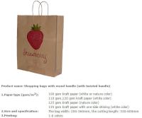China Luxury high quality shopping carrier gift paper bag,making kraft paper bag custom printed luxury recycled shopping carri for sale