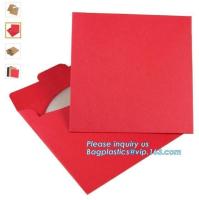 China Custom wedding invitation fancy kraft paper foil envelopes,Art Paper Envelopes Customized Gold Foil Stamping Thank You C for sale