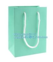 China Luxury paper bags with handles Different Sizes,250gsm art paper shopping carrier bag custom printing with handle rope for sale