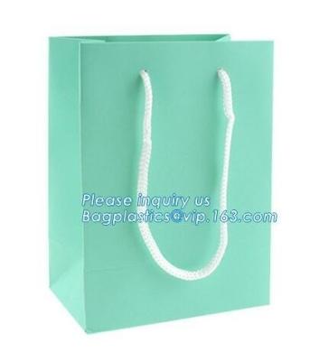 China Luxury paper bags with handles Different Sizes,250gsm art paper shopping carrier bag custom printing with handle rope for sale