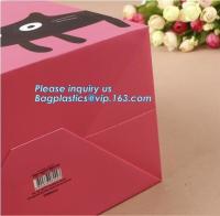 China Luxury Paper Gift Carrier Shopping Bag Party Bag with Handles,printed paper carrier bag for apparel shopping bag, bageas for sale