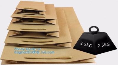 China Gold embossed logo ribbon satin finish ribbon paper carrier bags with rope handles and ribbon bow fastener bagease pac for sale
