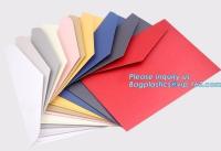 China Matt colorful card paper envelope A4 A5 B5 C5 C6 A3 size with custom logo printing color foil rose gold stamping silver for sale