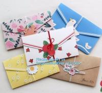 China Professional Custom Greeting Kraft Packaging Paper Envelope With High Quality,brown kraft paper window envelope bagease for sale