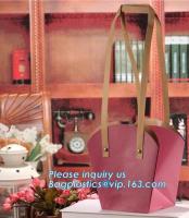 China flower carrier bag cheap brown paper flower bag handle bag,Portable Bouquet Flower Carrier Gift Packing Paper Bag bageas for sale