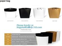 China New Luxury Shopping Paper Bag for Cloth/cheap white paper bag with logo printing,UV spot shine paper carrier bag shoppin for sale