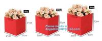 China flower carrier bag for gift, paper bag for carry flower,Waterproof white Kraft paper flower bag for packing with ribbon for sale