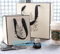 China flat paper handle customized design shopping gift printed kraft paper bag,Paper Carrier Bag With Personalization Logo Fo for sale