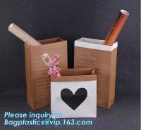 China Laudry kraft bags, clothes bags, pack Recycled brown kraft paper bag twisted handles shopping packaging kraft paper bag for sale