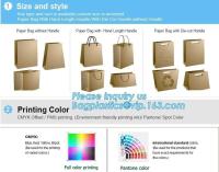 China Laudry kraft bags, clothes bags, pack Recycled brown kraft paper bag twisted handles shopping packaging kraft paper bag for sale