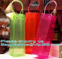 China Transparent Plastic PP Shopping Handle Bag with Handle,clear white nylon handle PP/ PVC plastic bag for food packaging for sale