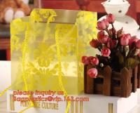 China Wholesale Waterproof PP Plastic Gift Flower Bag Carry,PP Clear Handheld Flower Packaging Bag,PP Trapezidal Rectangular F for sale