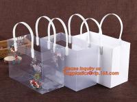 China China Manufacture eco friendly customize Printing PP plastic flower carry bags with hanging for potted plant bags bageas for sale