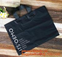 China reusable soft loop handle plastic bags,PP Plastic Bags with Soft Loop Handle, Square Bottom,ecofriendly biodegradable so for sale