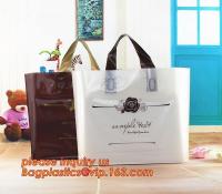 China Soft Loop Handle Plastic Bag With Custom Logo Shopping Bag For Clothing Packaging,Biodegradable Cheap Soft Loop Handle S for sale