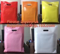 China Biodegradable ldpe soft loop handle plastic bags with customized logo printed,Corn Starch Made Printed Biodegradable Sof for sale
