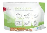 China Mircowave steam sterilizer bag, steriliser bag,LDPE soft milk white plastic bag for dry laundry, plastic laundry bag, 10 for sale