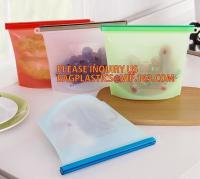 China Reusable Silicone Food Storage Bag Washable Silicone Fresh Bag for Fruits Vegetables Meat Preservation bagease bagplasti for sale
