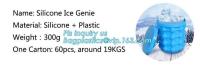 China custom ice bucket silicone ice cube maker genie silicone,barware factory sells inflatable wine beer champagne silicone i for sale