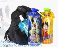 China Custom Logo Printed Bottle Foldable Drinking Collapsible Water Bag,16oz BPA free collapsible water bottle foldable water for sale