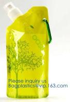 China Customized Climbing Printed BPA Free Foldable T-shirt Shaped Bottle Collapsible Water Bottle Bag,250ml-600ml Foldable Co for sale