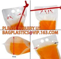 China Biodegradable Liquid Packaging Leakage Proof Pouch Custom Printed Stand Up Aluminium Foil Spout Bags Water Drinking Bag for sale