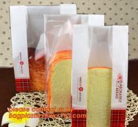 China Customize Translucent Window Brown Greaseproof Kraft Paper Bag Special Opp Window Shape, window bags, greaseproof paper for sale