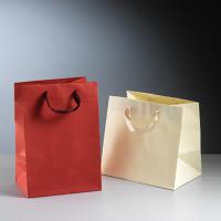 China full printed solid color thwartwise style 250gsm kraft paper shopping bag for sale