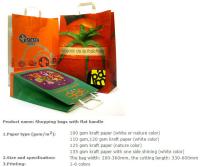 China Cheap handle printed paper shopping bags with logos, paper shopping bag for wedding, Colorful Kraft Paper Bag,kraft pape for sale