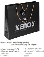 China custom printed luxury retail paper shopping bag, Durable Custom Printed Recycle Twist Handle White Kraft Craft Paper for sale