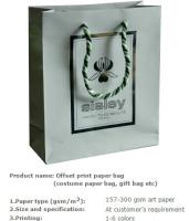 China pp rope paper bag/paper shopping bag with 15 years experience/bolsa de papel ropa for sale