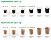 China Biodegradable coffee paper cup with lid custom printed paper cup,3oz 5oz 6oz 8oz ice cream paper cup and paper lid pack for sale
