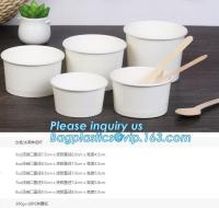 China take away 8oz 4oz 7oz icecream cups with 95mm dome lids,12oz Eco-friendly recycled ice cream paper cup with lid spoon for sale