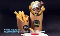 China french fries and chips paper package cone or box,food take away box, paper donut packaging box,printed paper french frie for sale
