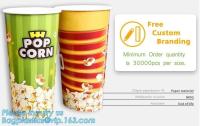 China Quality-assured Professional Made Striped Popcorn Boxes,offset printing or flexo printing popcorn bucket/paper box pack for sale