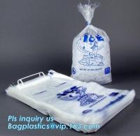 China disposable plastic LDPE ice cube freezer bag with wicket, Ice Cube Plastic Bag Suppliers, wicket LDPE ice bag, LDPE draw for sale