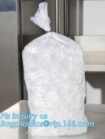 China disposable plastic LDPE ice cube freezer bag with wicket, Ice Cube Plastic Bag Suppliers, wicket LDPE ice bag, LDPE draw for sale