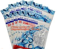 China Laminateed Plastic Ice Cube Freezer Bags, plastic disposable ice cube bag, freezer ice cube bag, freezer, cooler, ice cu for sale