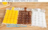 China Disposable Ice Cube Tray Mold Water Injection Cocktail Makes Ice bag, self-sealing plastic disposable wine beer cooler f for sale