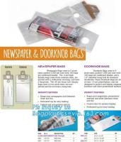China biodegradable newspaper bag, doorknob bags,Poly Wicket Bag Plastic Printed Bread Bag,Clear Bread Packaging Poly LDPE Wic for sale