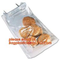 China Bakery use FDA approved food grade custom logo clear 30microns wicketted pe bags for bread,micro-perforated plastic bag for sale