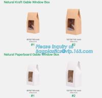 China Cheap Cardboard foldable kraft paper lunch box with window,Lunch noodle fast food kraft paper box by customized logo pri for sale