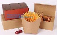 China Disposable kraft paper lunch boxes, food grade paper boxes with logo,Disposable Food Kraft Paper Lunch Box bagplastics for sale