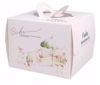 China Cake Box Cake Packaging Container Food Paper Gift Box with Handle cardboard box,Cheap Customized Paper Cardboard Birthda for sale