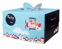 China Cake Box Cake Packaging Container Food Paper Gift Box with Handle cardboard box,Cheap Customized Paper Cardboard Birthda for sale