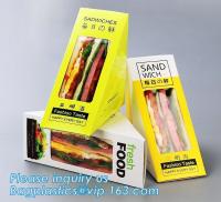 China kraft paper sandwich box with window ,triangle sandwich box for packaging,Cardboard Box With Clear Window Burger Sandwic for sale