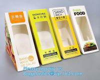 China kraft paper sandwich box with window ,triangle sandwich box for packaging,Cardboard Box With Clear Window Burger Sandwic for sale
