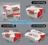 China Foldable kraft paper fastfood packing box for hamburger,Factory price custom size logo print take away kraft window gift for sale