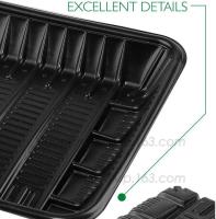 China PLA plate best selling prodcts, biodegradable PLA dinner plate for restaurant use, pla food box for meat for sale