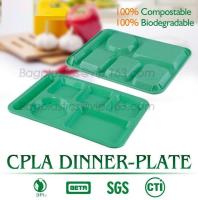 China School use high quality biodegradable lunch plate for students, children plate with lid, Dishwasher Safe Shool Hospital for sale